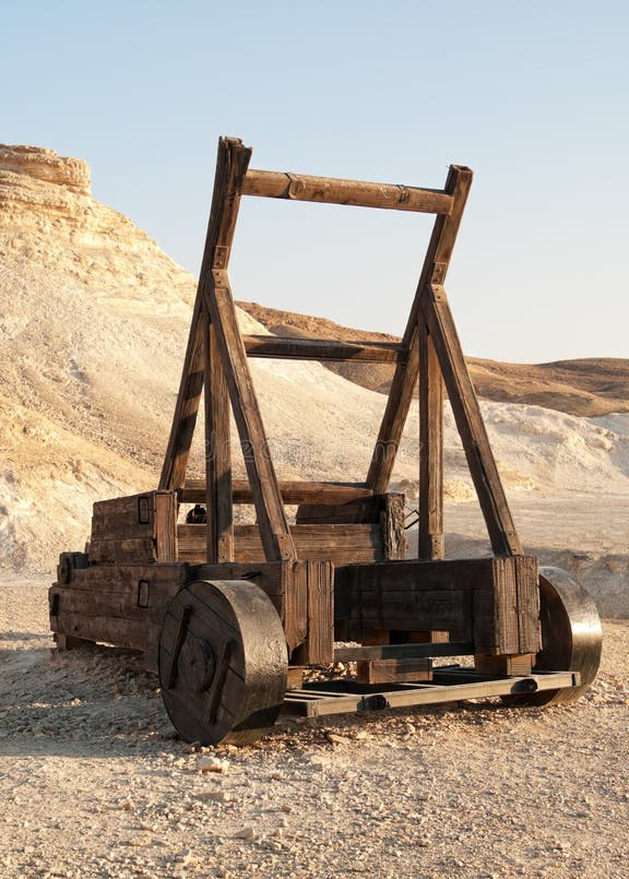Roman Catapult stock photo. Image of besiege, masada - 10289078