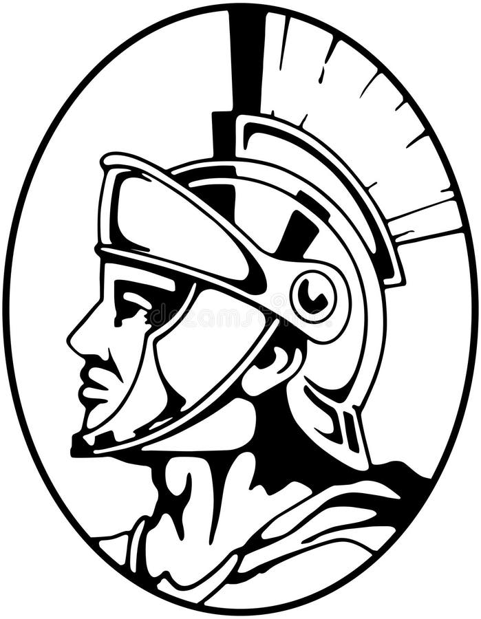 Roman Centurion stock vector. Illustration of fifties - 42095148