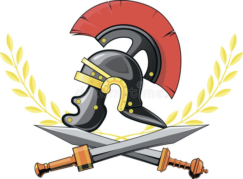 Two crossed swords stock vector. Illustration of object - 12617935