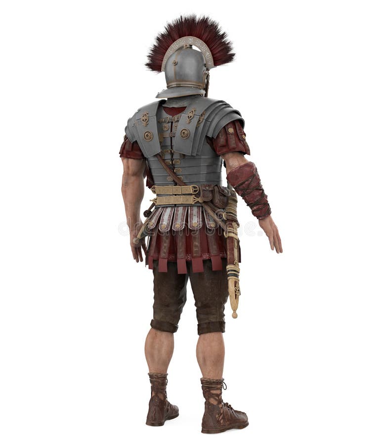 Roman Centurion Warrior Isolated Stock Illustration - Illustration of ...