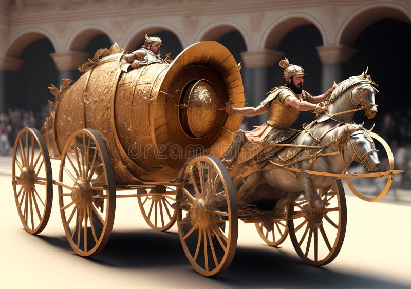 Roman Chariot, Generative AI Illustration Stock Illustration ...