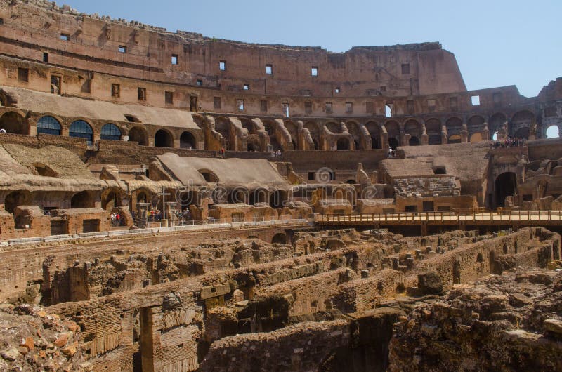 Roman Colliseum interior stock photo. Image of roman - 60818264