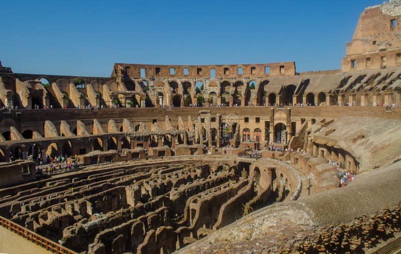 Roman Colliseum interior stock photo. Image of ancient - 60817548
