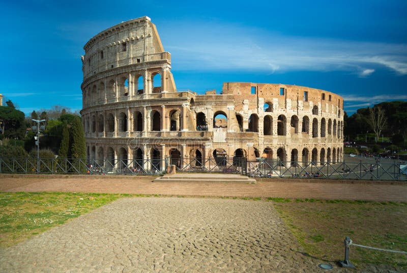 Roman Colosseum, Rome, Italy Stock Photo - Image of rome, italy: 144434472