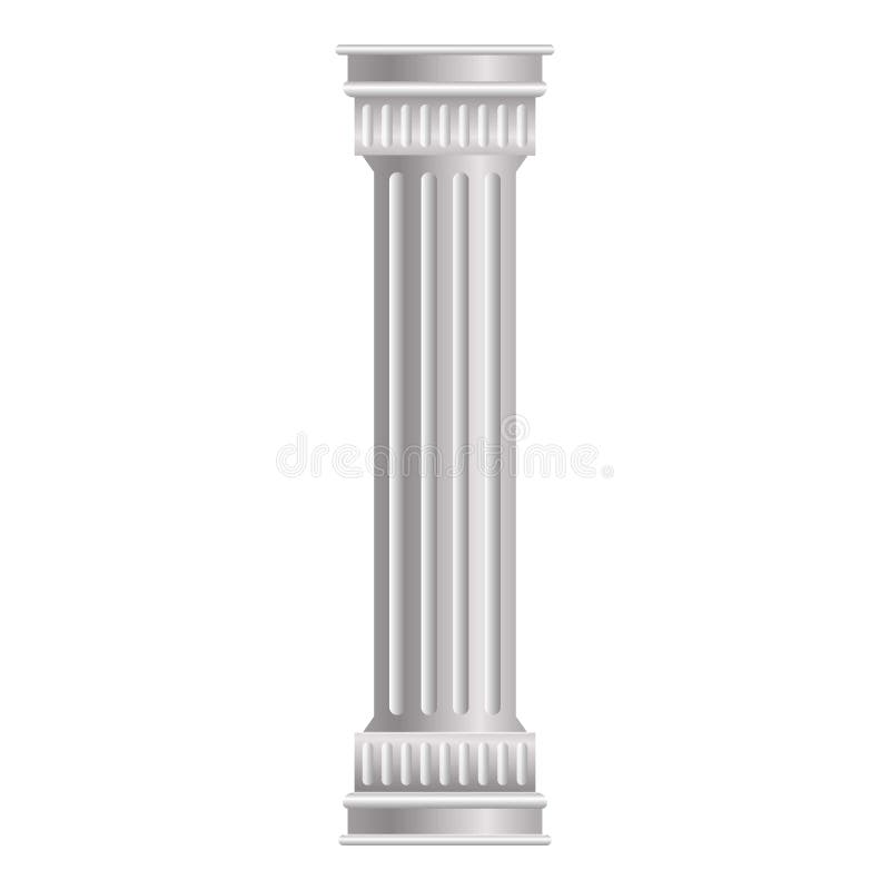 Roman Column Icon, Cartoon Style Stock Vector - Illustration of greek ...