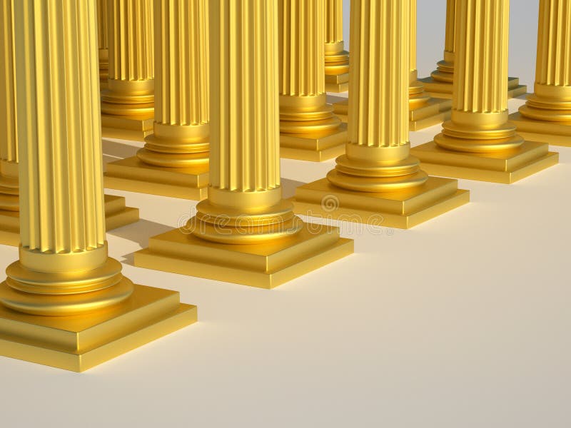 Roman Columns 1 stock illustration. Illustration of pole - 3487192