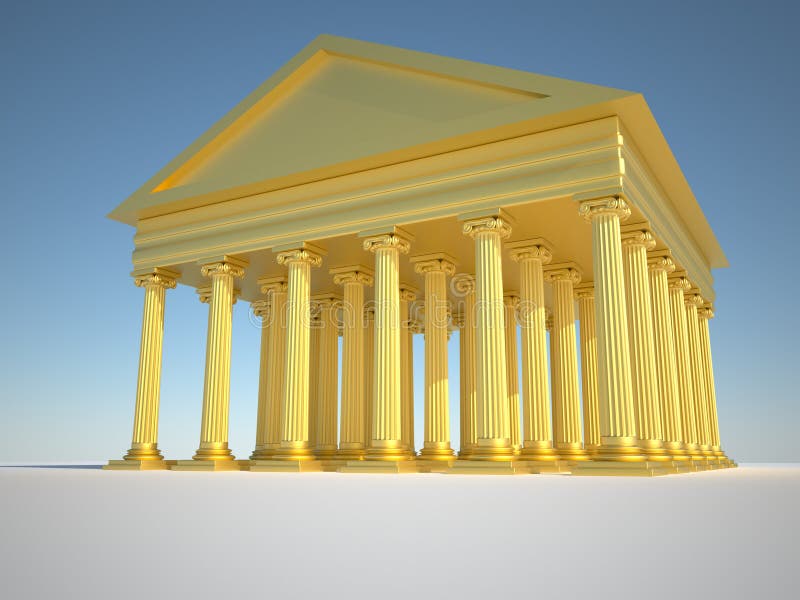 Roman Columns 1 stock illustration. Illustration of pole - 3487192