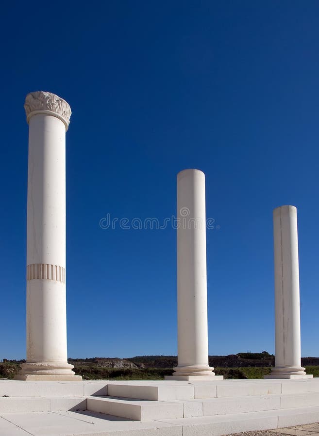 Roman column stock image. Image of temple, classic, blue - 11989511