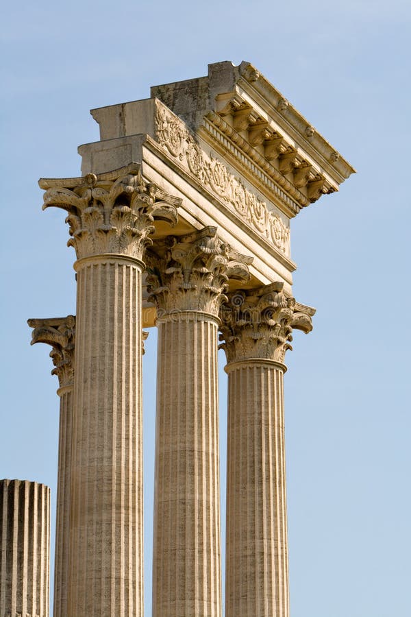 Roman columns stock photo. Image of marble, rome, ornaments - 2741418