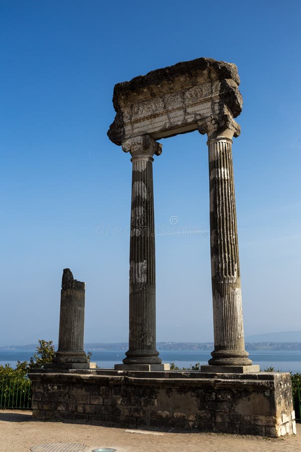 Roman columns stock image. Image of columns, dirty, castle - 67215623