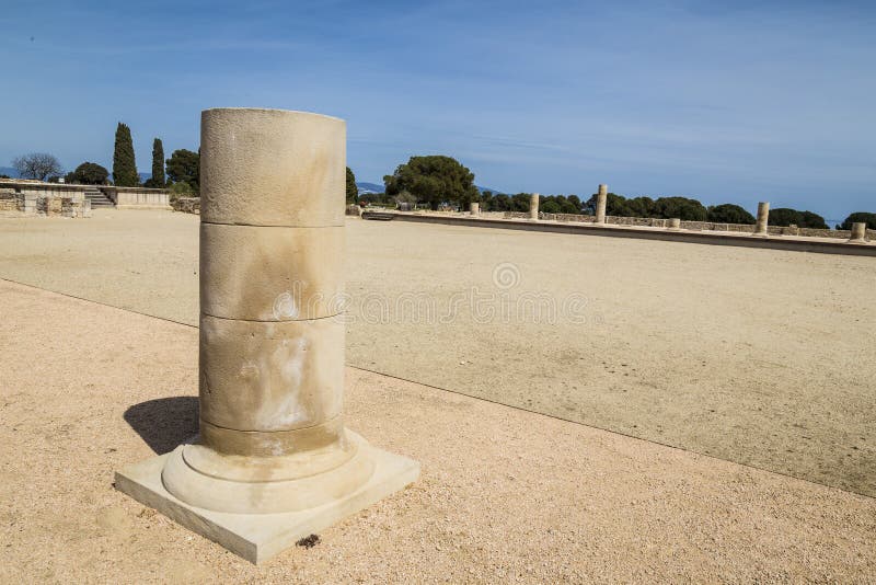 Roman columns ruin stock photo. Image of travel, archaeology - 52509234