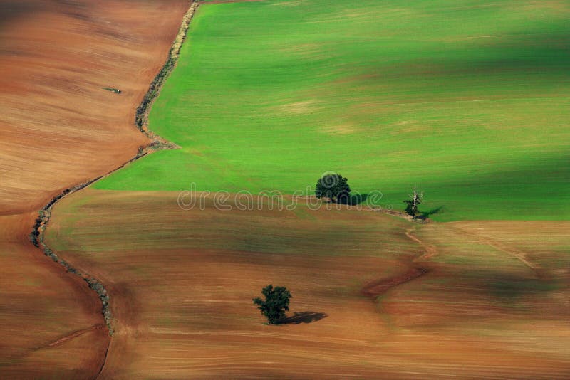 Roman Countryside Farms Aerial View Stock Image - Image of field ...