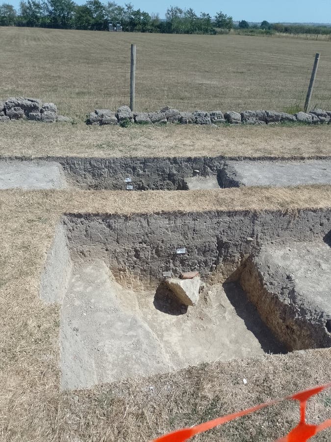 A Roman dig stock image. Image of waterway, sand, memorial - 253616669