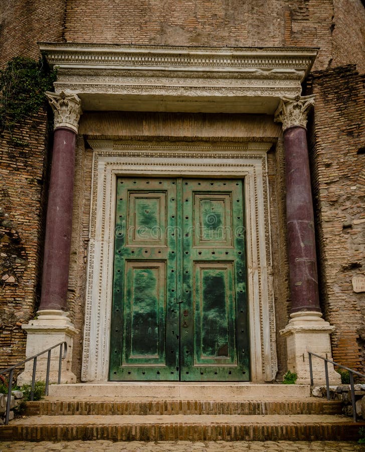 Roman Door at Forum Romanum Stock Photo - Image of town, italian: 87277128