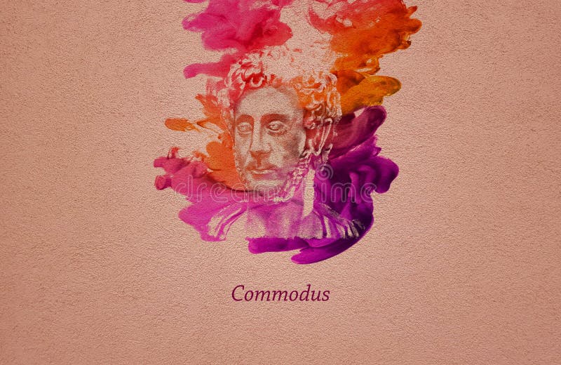 Roman Emperor Commodus stock de ilustración. Ilustración de color ...