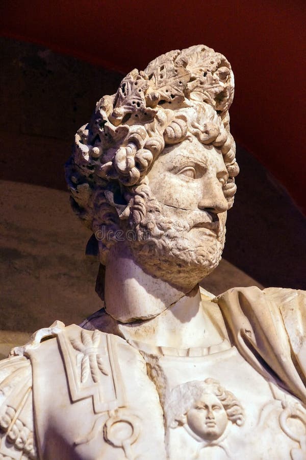 Roman emperor Hadrian editorial stock photo. Image of augustus - 281343788