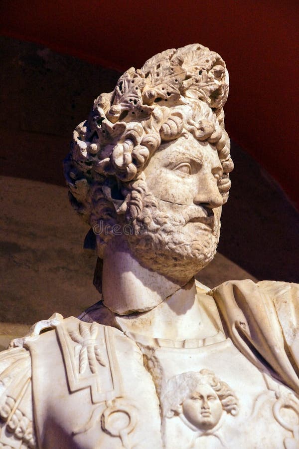 Roman emperor Hadrian stock photo. Image of empire, caesar - 42568112