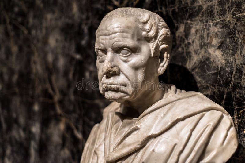Roman Emperor, Severus Alexander Stuatue De Italia Foto de archivo ...