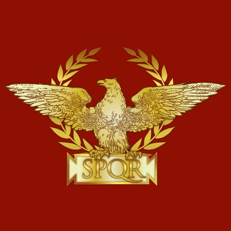 Roman Empire-wapenschild, Historisch Symbool Vector Illustratie ...