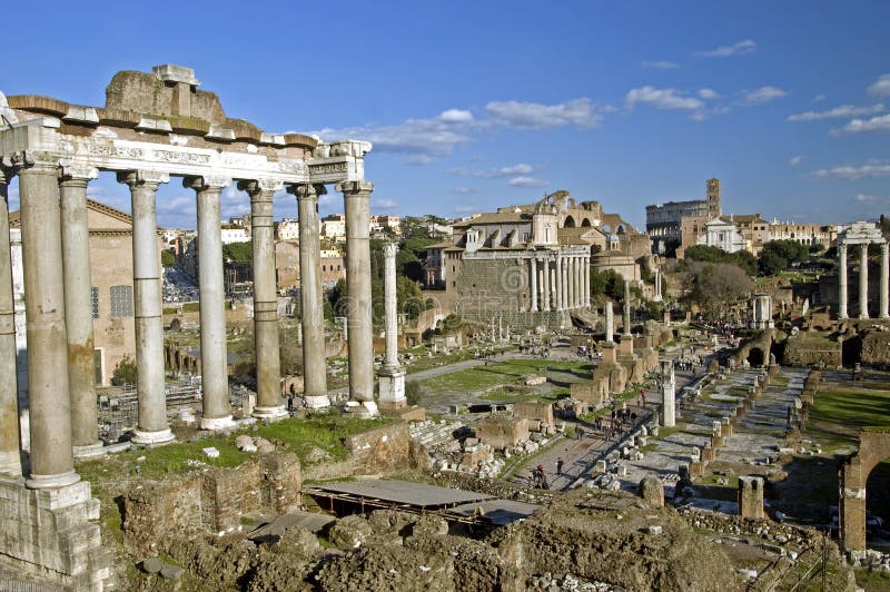 Roman Forum stock photo. Image of roman, forum, ruined - 16272376