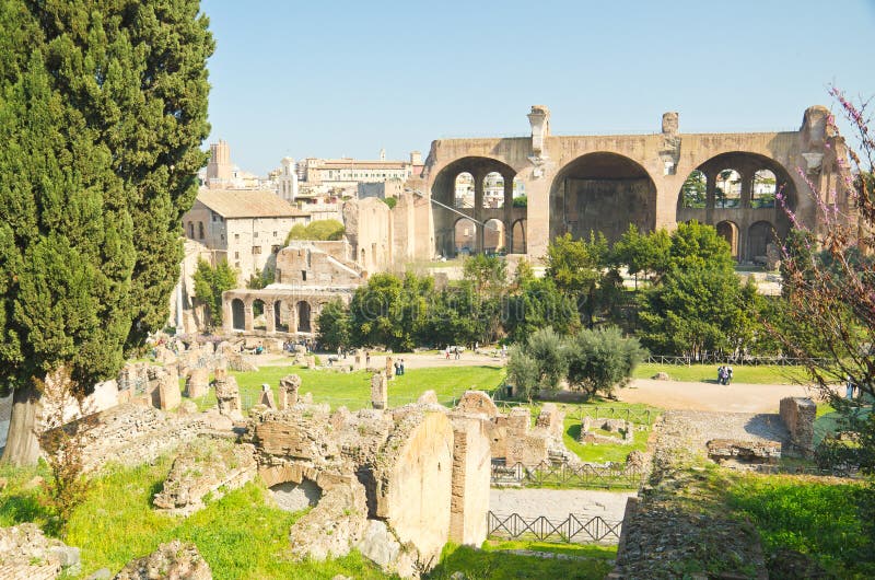 Roman Forum stock image. Image of forum, architecture - 26987593