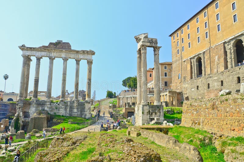 Roman Forum stock image. Image of history, church, building - 26987771