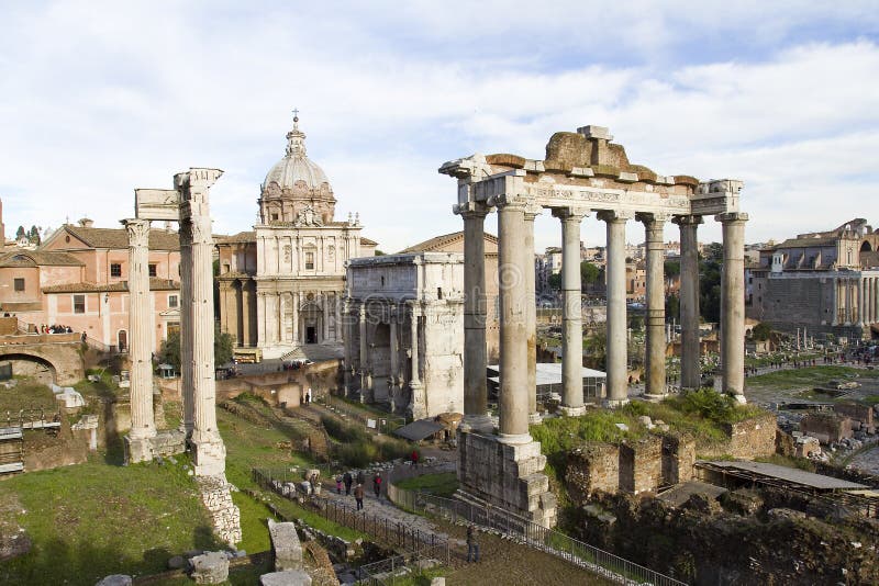Roman forum stock photo. Image of europe, building, monument - 28146934