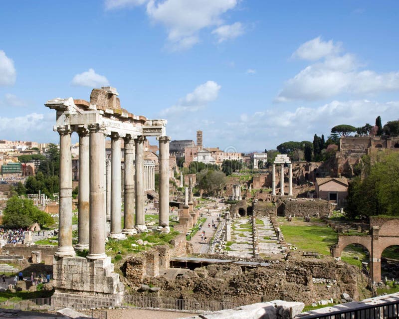 Roman Forum stock image. Image of copy, architecture, color - 5525975