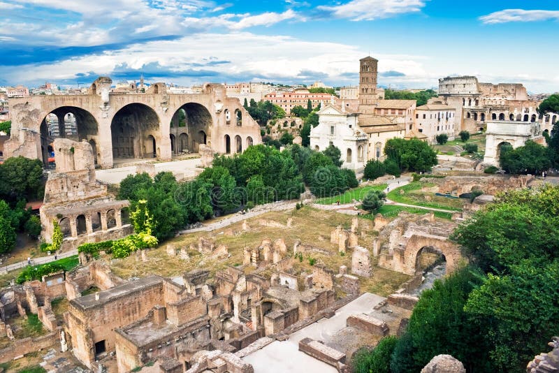 Roman Forum stock photo. Image of forum, historical, landmark - 7758166
