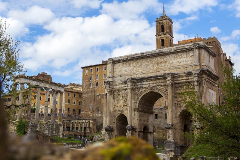 Roman Forum, altes Rom redaktionelles stockfotografie. Bild von forum ...