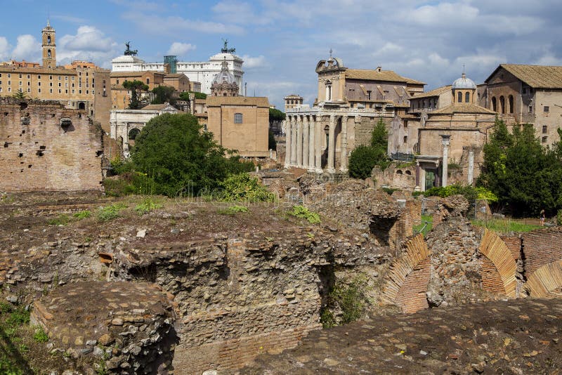 Roman Forum, altes Rom redaktionelles bild. Bild von europa - 93401185