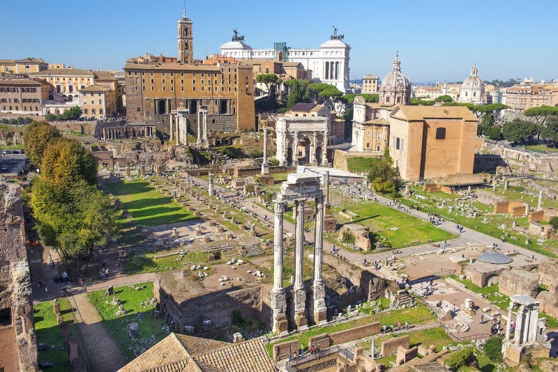 Ancient Rome, the Forum Romano Stock Photo - Image of city, empire ...