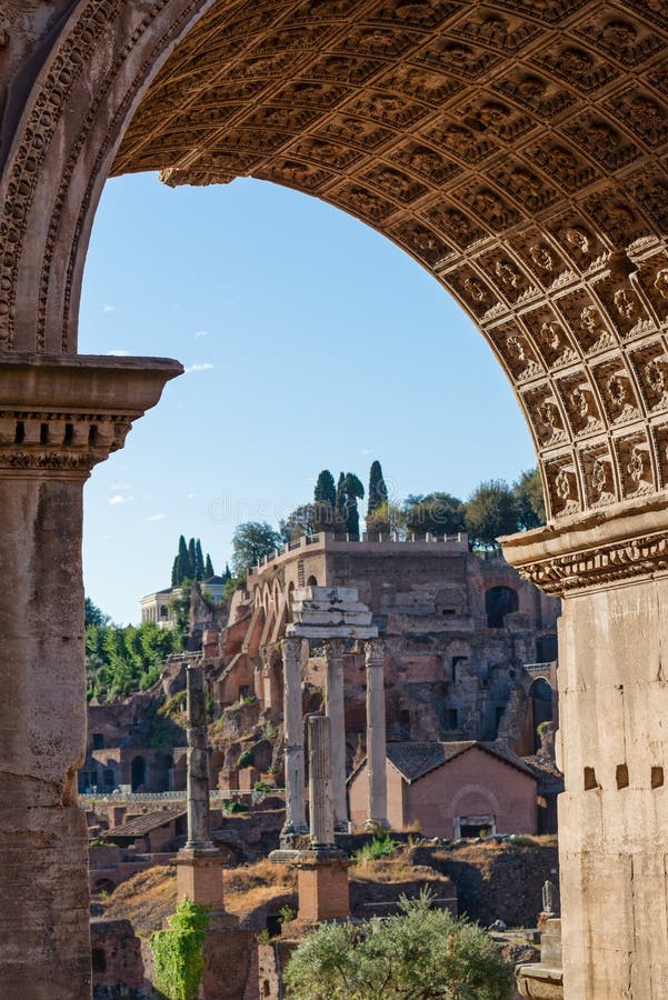 The roman forum stock image. Image of important, piazza - 110537099