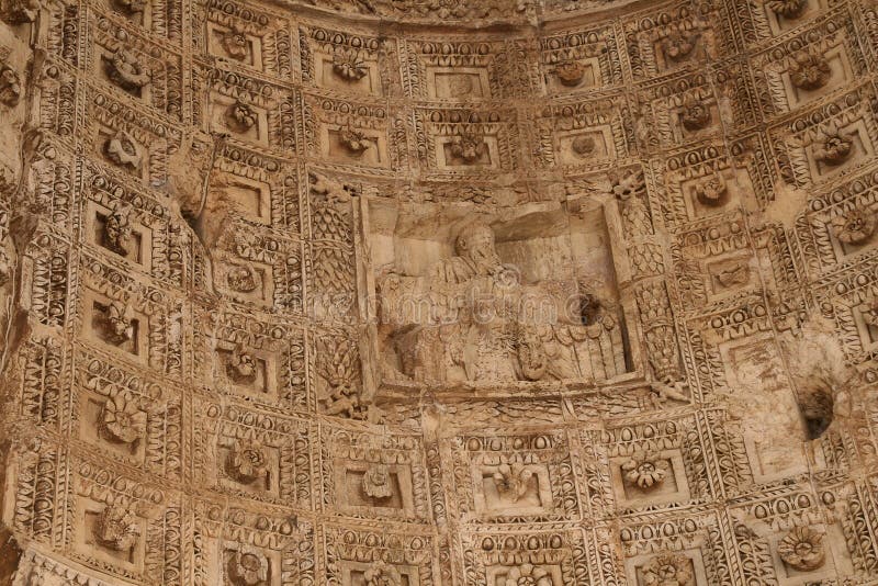 Roman Forum.Bas-relief on an Arch. Stock Photo - Image of travel ...