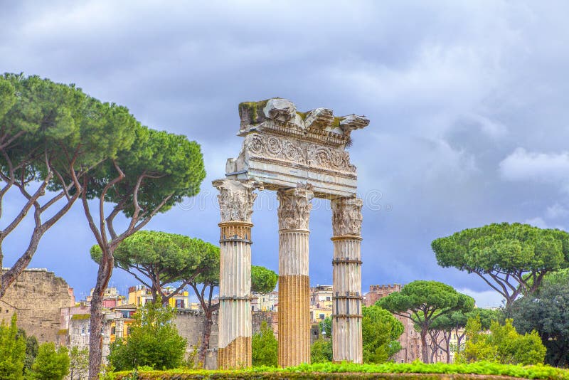 Roman Forum Columns stock photo. Image of ancient, europe - 142645562