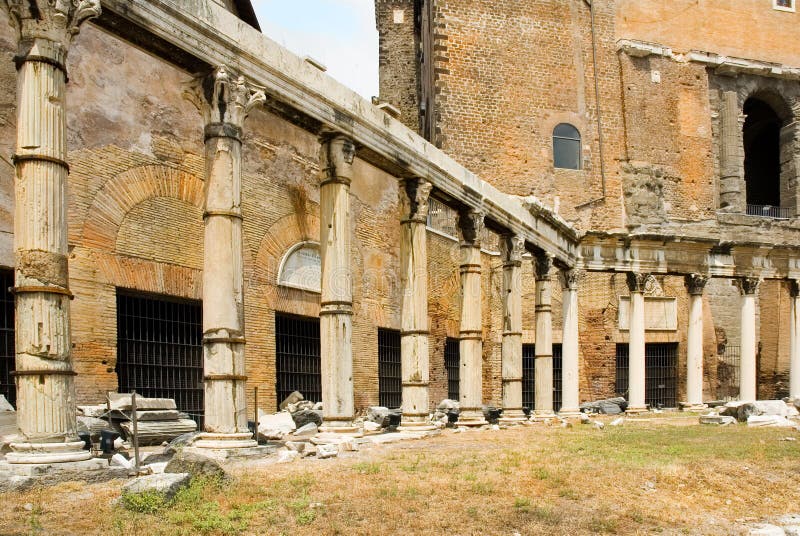 Roman forum columns stock photo. Image of arches, arched - 2499120