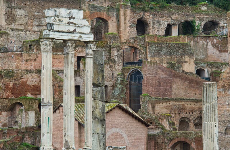 The Roman Forum editorial stock image. Image of archaeological - 125454809