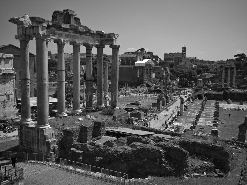 Roman Forum stock photo. Image of backgrounds, horizontal - 36713618