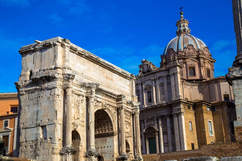 The Roman Forum stock image. Image of building, ancient - 68180859