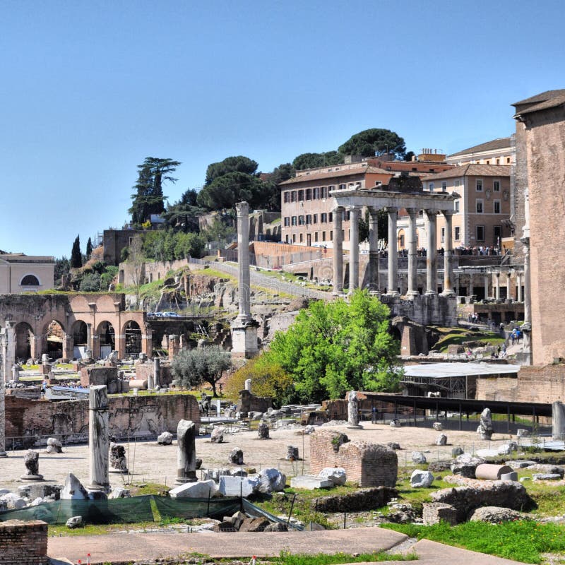 Roman Forum, Rome stock image. Image of italia, panorama - 15671969