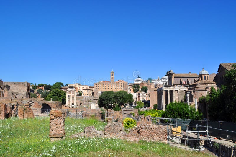 Roman Forum, Rome Italy stock image. Image of economy - 35165055