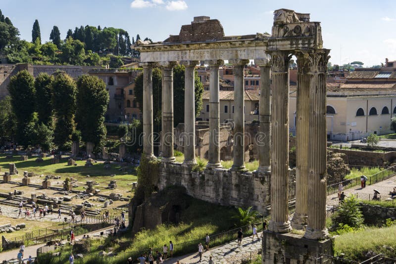 Roman Forum in Rome, Italy editorial stock image. Image of ...