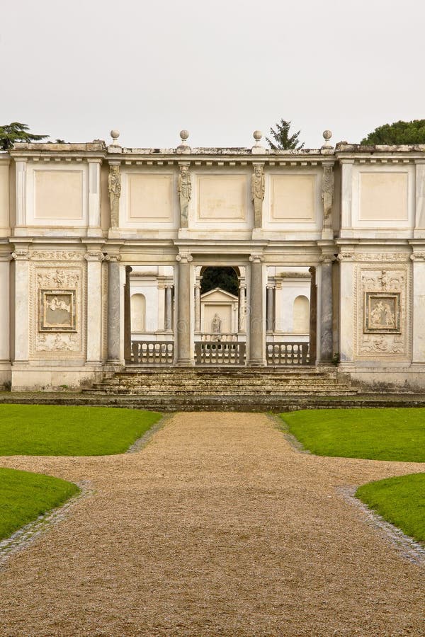 Roman garden stock photo. Image of trees, villa, gravel - 31490016