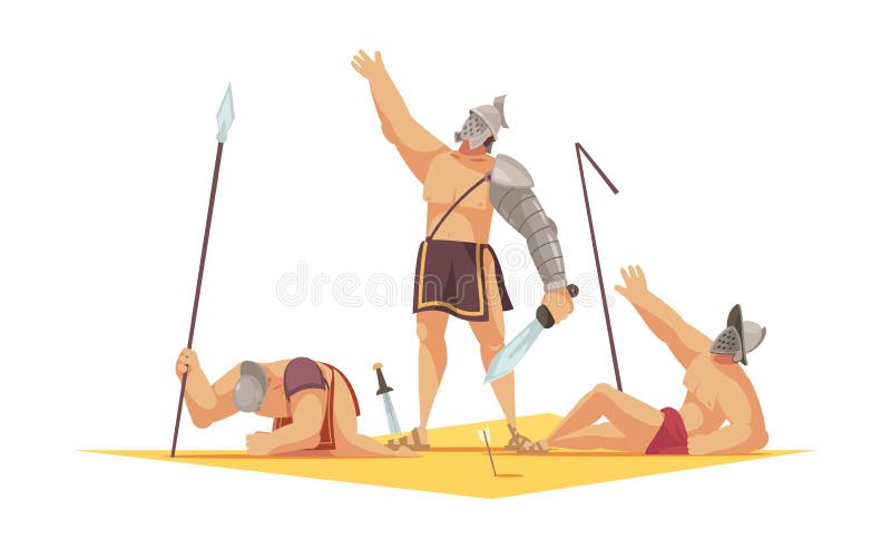 Gladiator Cartoon Game Character Animation Sprite Stock Vector ...