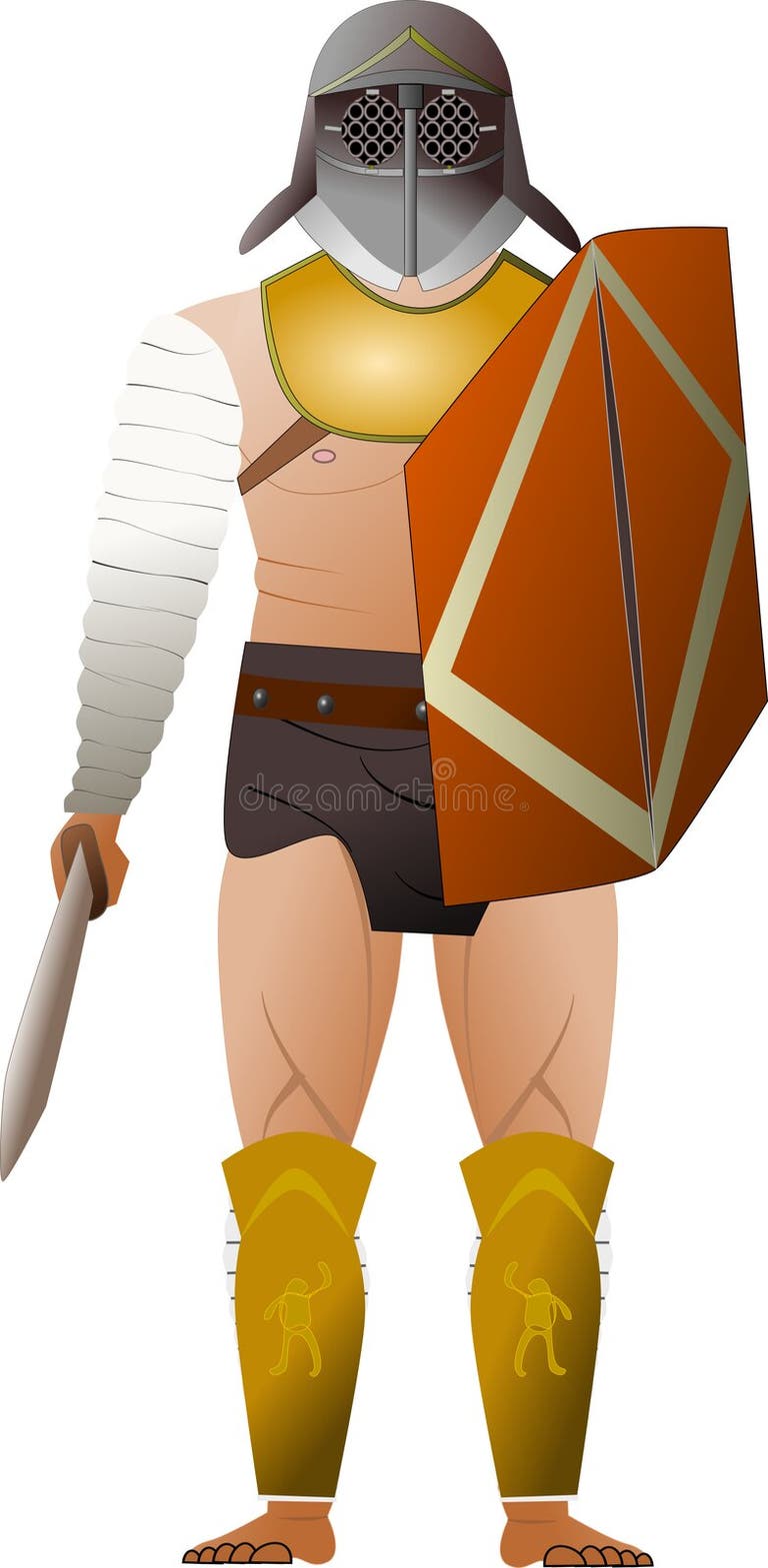 Roman Gladiator Provocator Type Stock Illustrations – 1 Roman Gladiator Provocator Type Stock ...