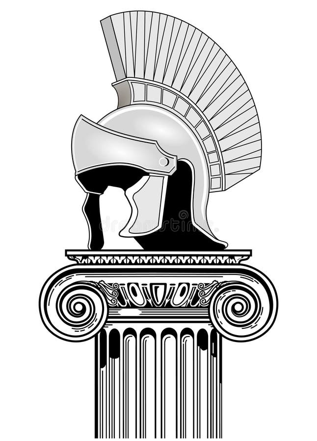 Roman helmet stock vector. Illustration of gladiator - 17836877