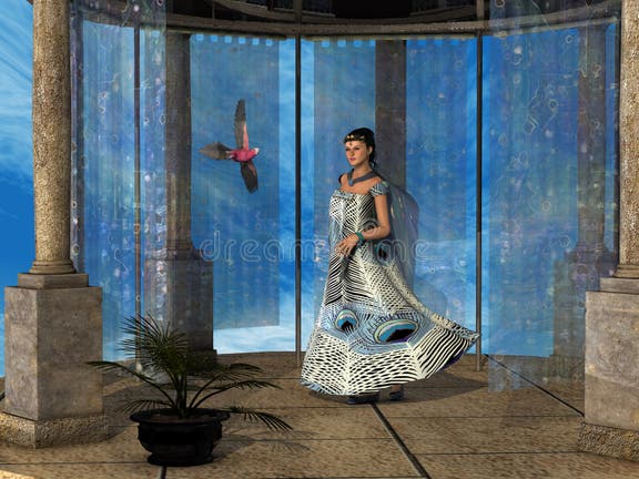 Roman Lady 03 stock illustration. Illustration of female - 21554333