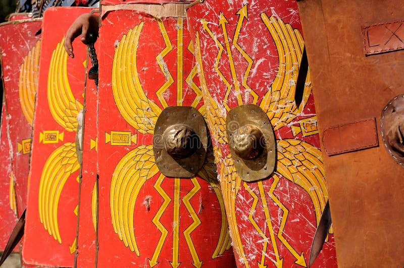Roman legion shield stock image. Image of shield, fight - 25341875