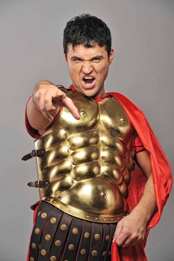 Roman legionary soldier stock image. Image of close, handsome - 13729527