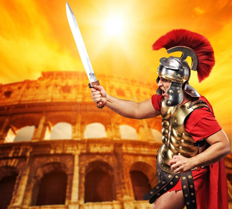 Legionary soldier stock photo. Image of gladius, clothes - 13941996